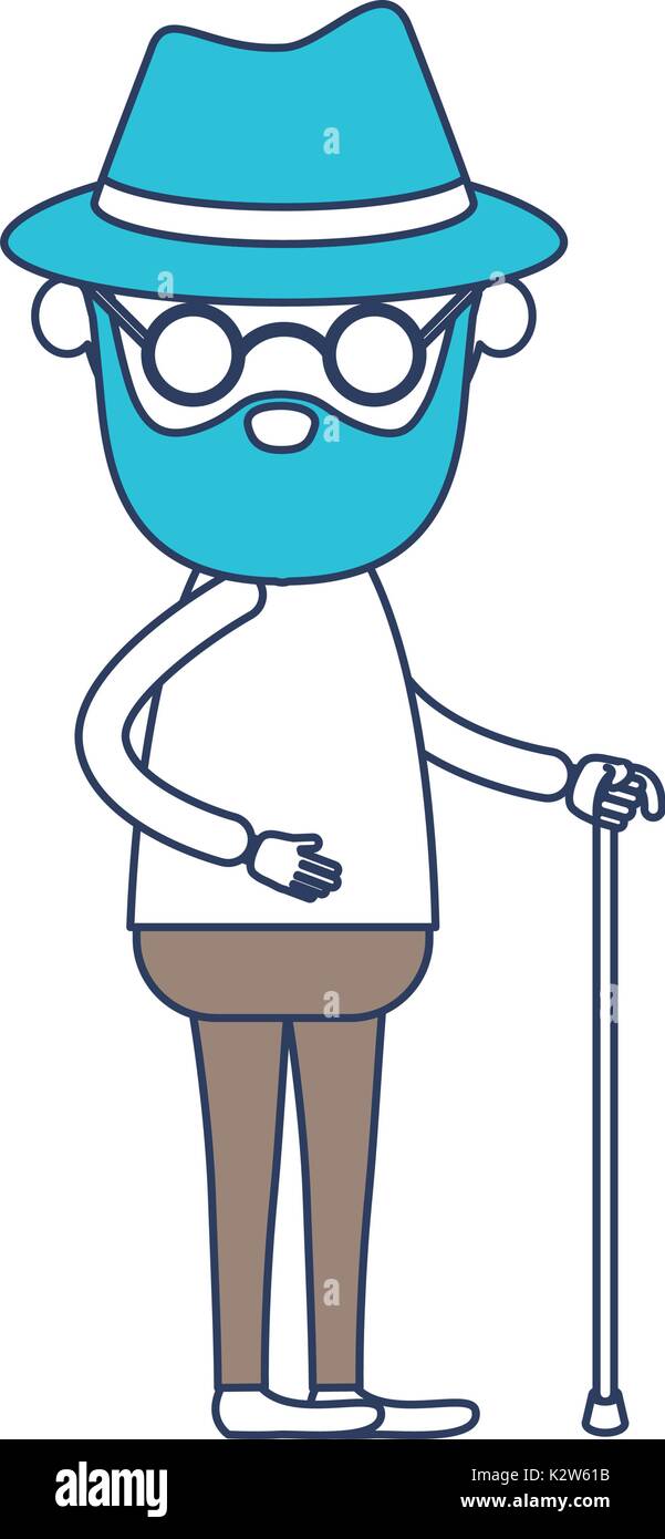 Old Bearded Man Stick High Resolution Stock Photography and Images - Alamy