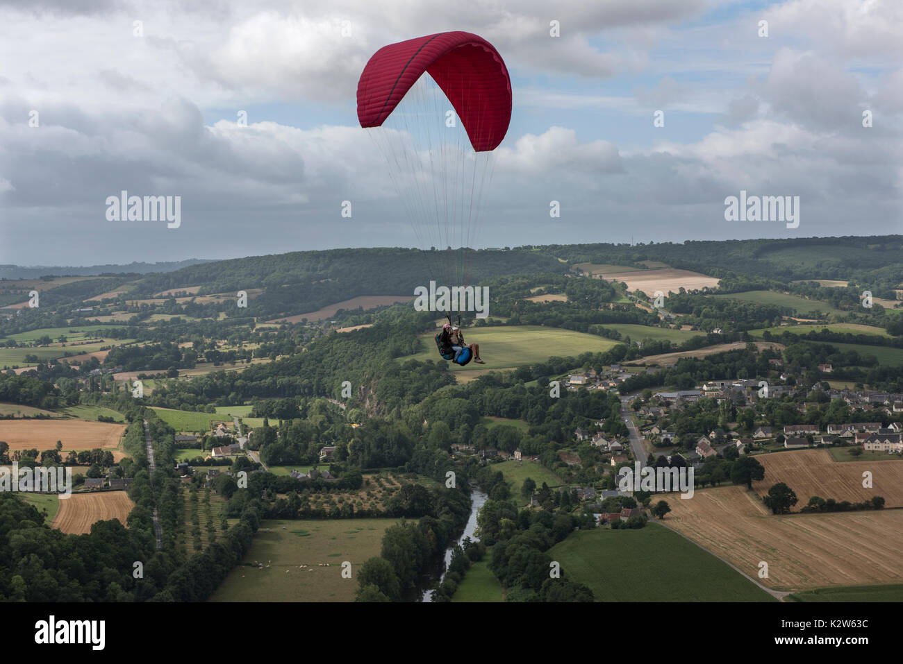 Suisse Normande, Swiss Normandy above Clecy France. August 2017 ...
