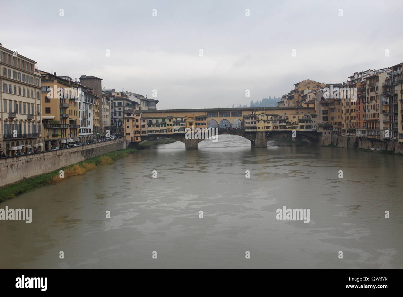 Old Bridge, medieval stone closed-spandrel segmental arch bridge over ...