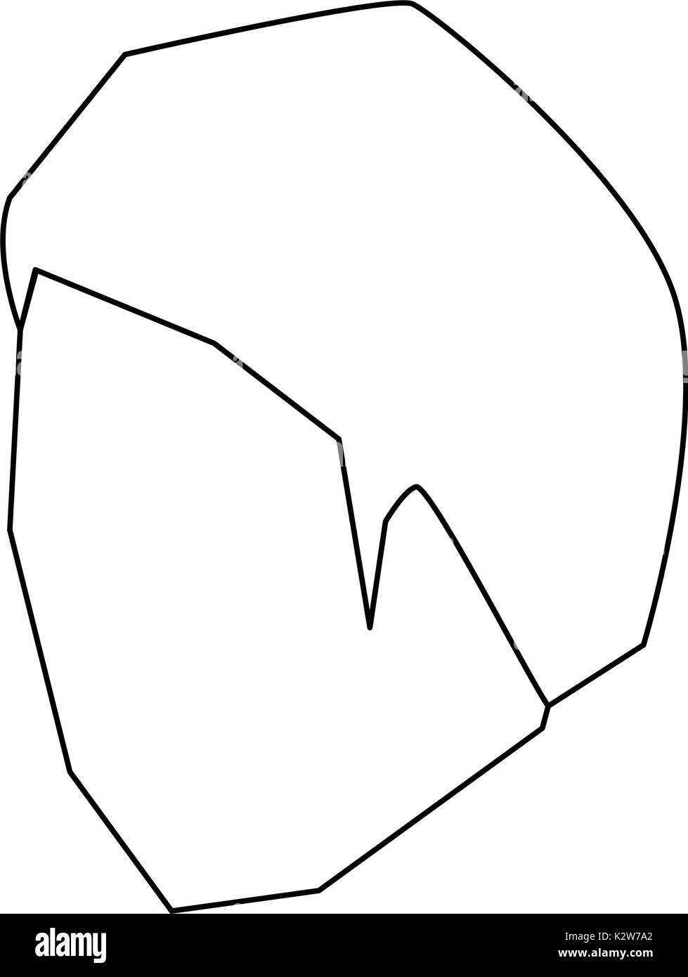 man head faceless with short hairstyle sketch silhouette in white ...