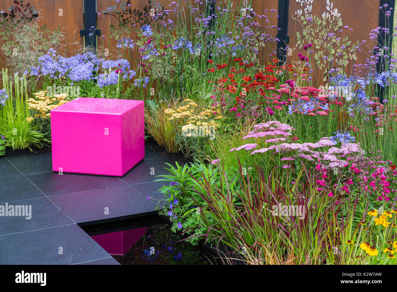 Colour Box. RHS Hampton Court 2017. Designer: Charlie Bloom Stock Photo ...