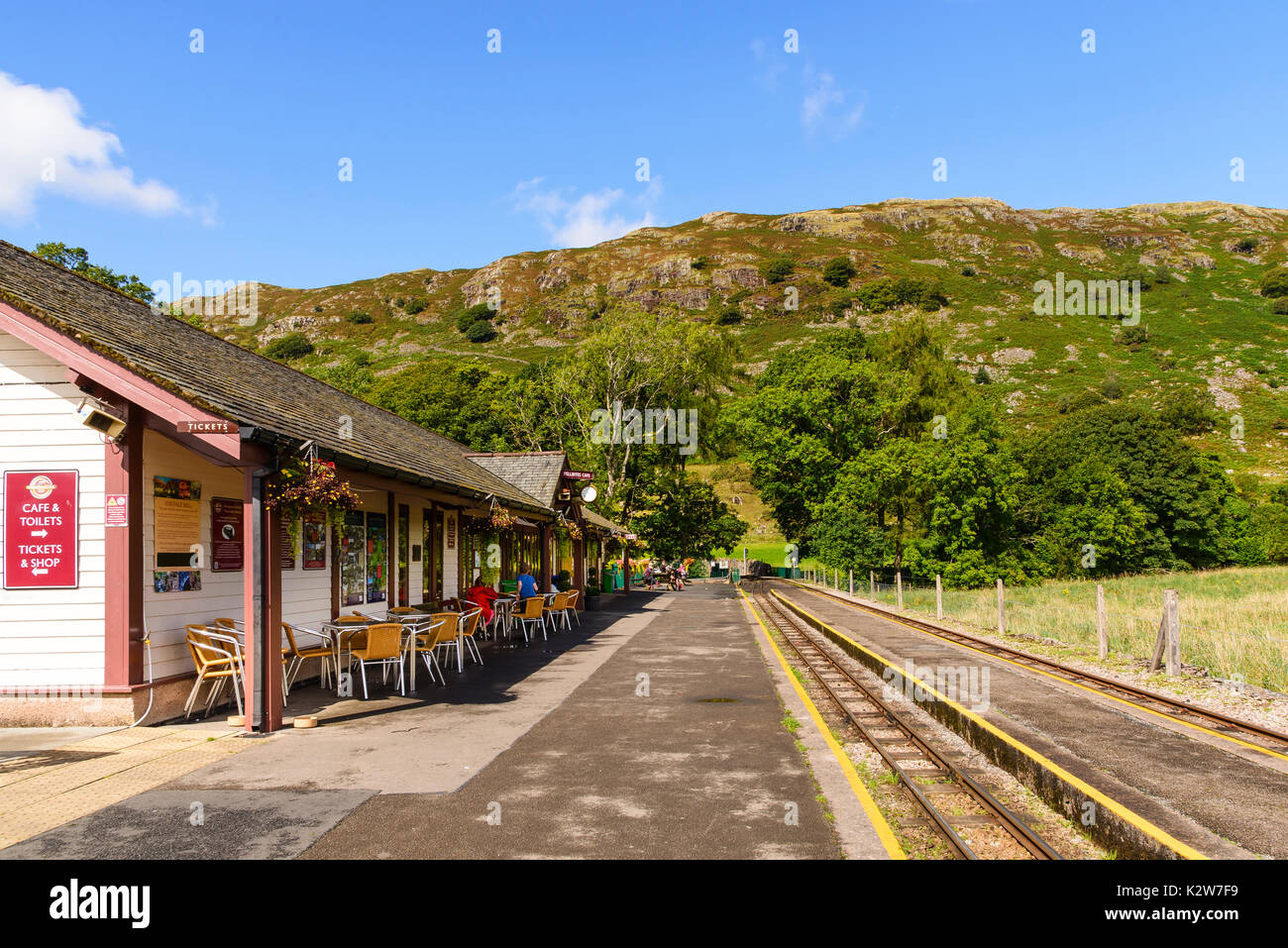 Dalegarth station on the Ravensglass & Eskdale Railway Stock Photo - Alamy