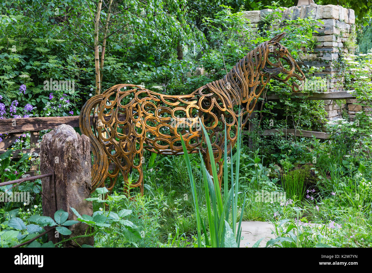 The World Horse Welfare Garden, designers Adam Woolcott and Jonathan ...