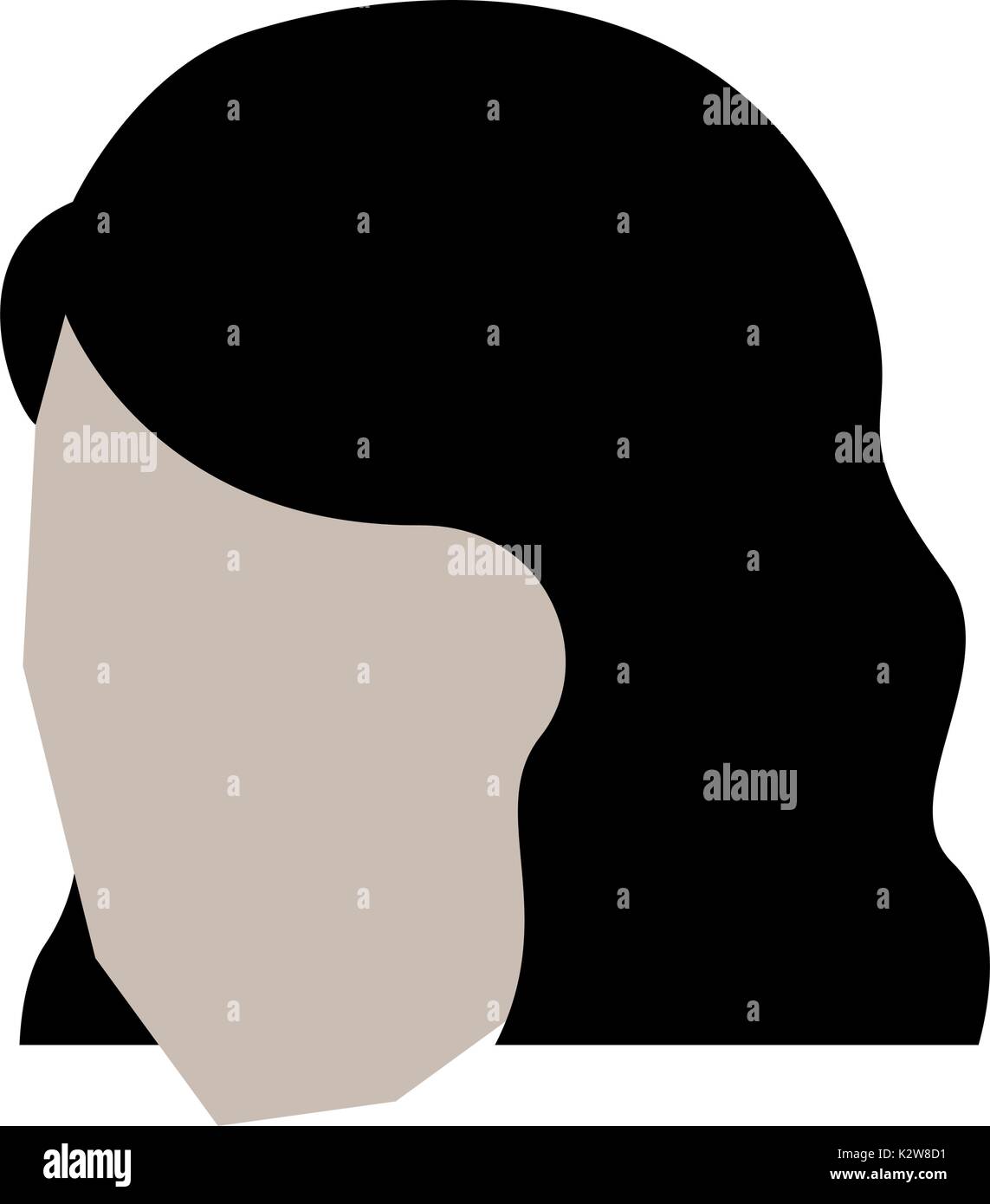 Faceless woman icon image hi-res stock photography and images - Alamy