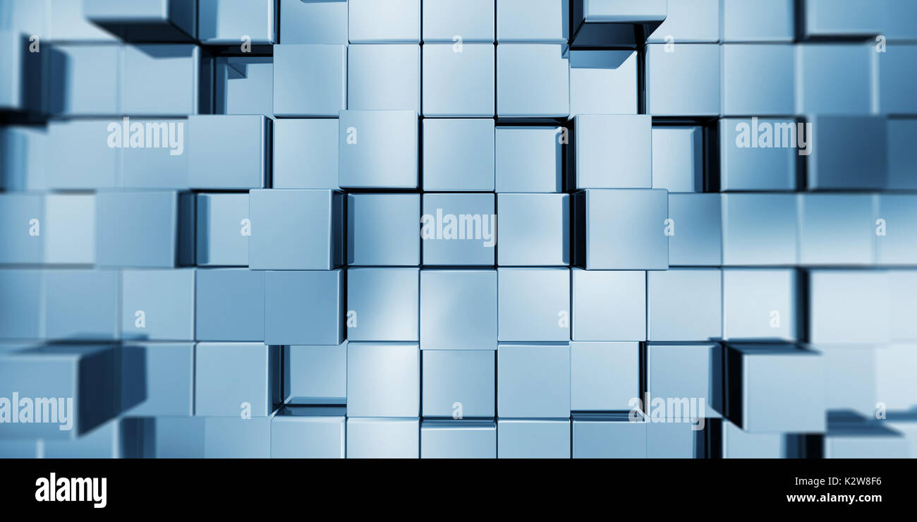 Abstract cubes 3d rendering Stock Photo - Alamy