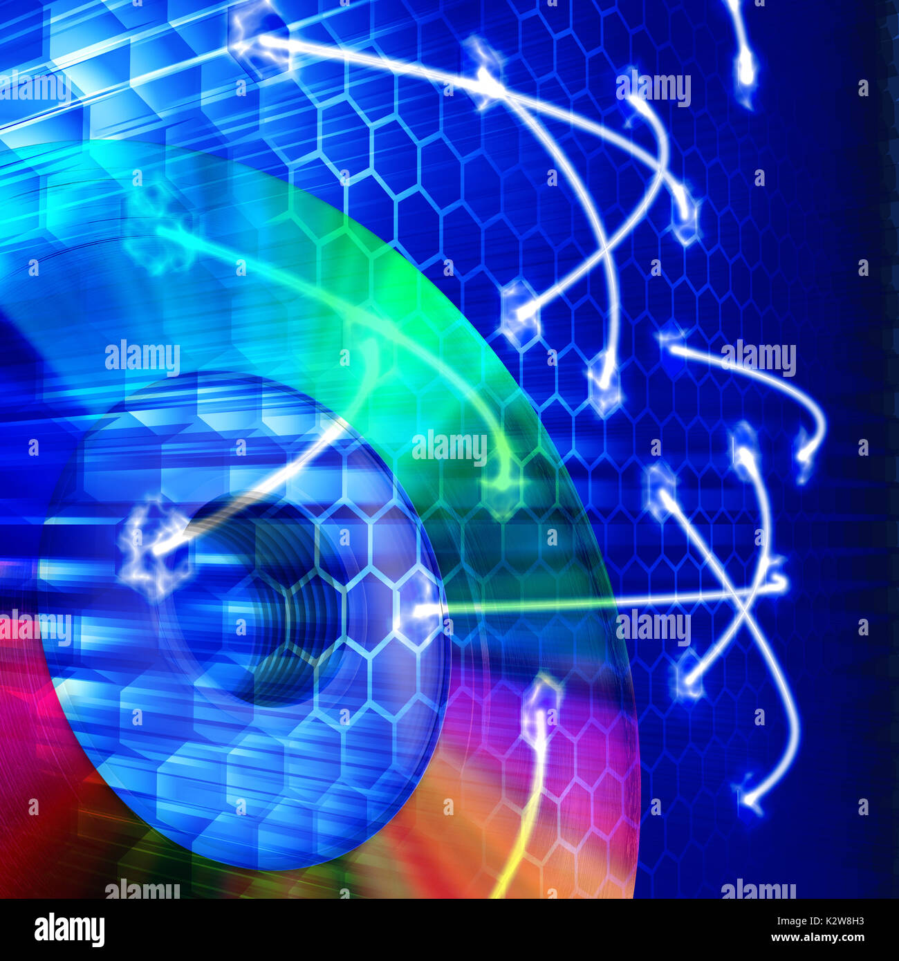 Computer data graphic background 3d rendering Stock Photo - Alamy
