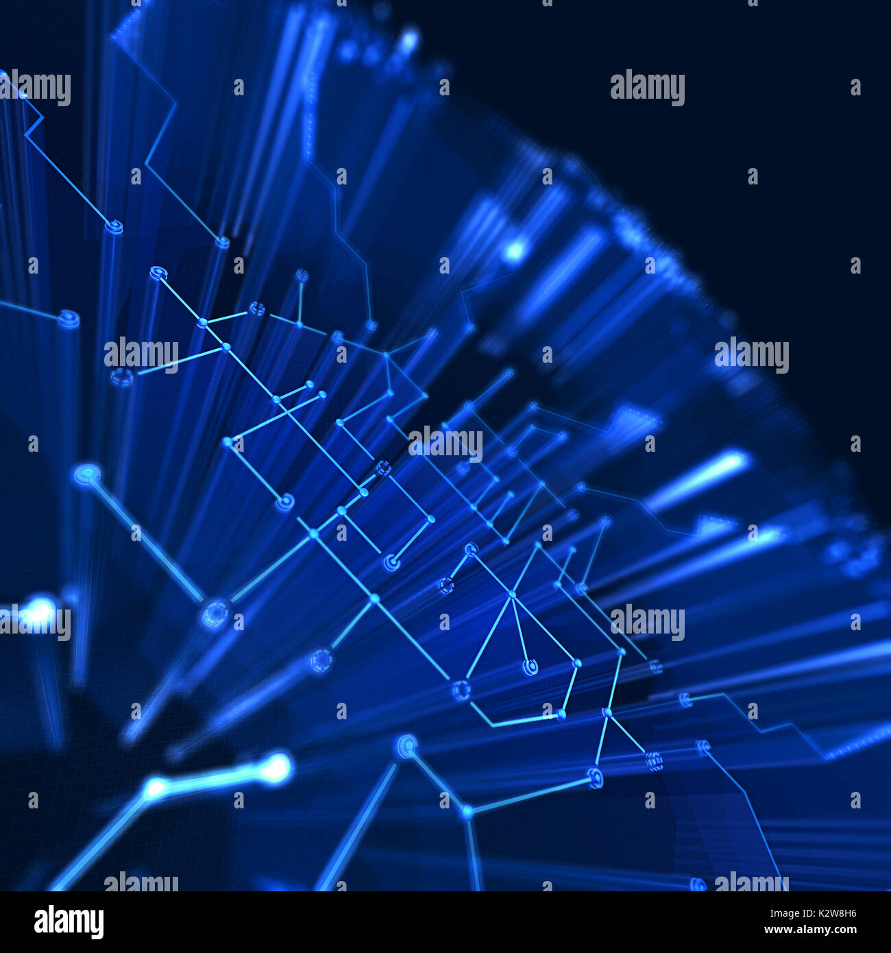 Abstract chip graphic background 3d rendering Stock Photo - Alamy