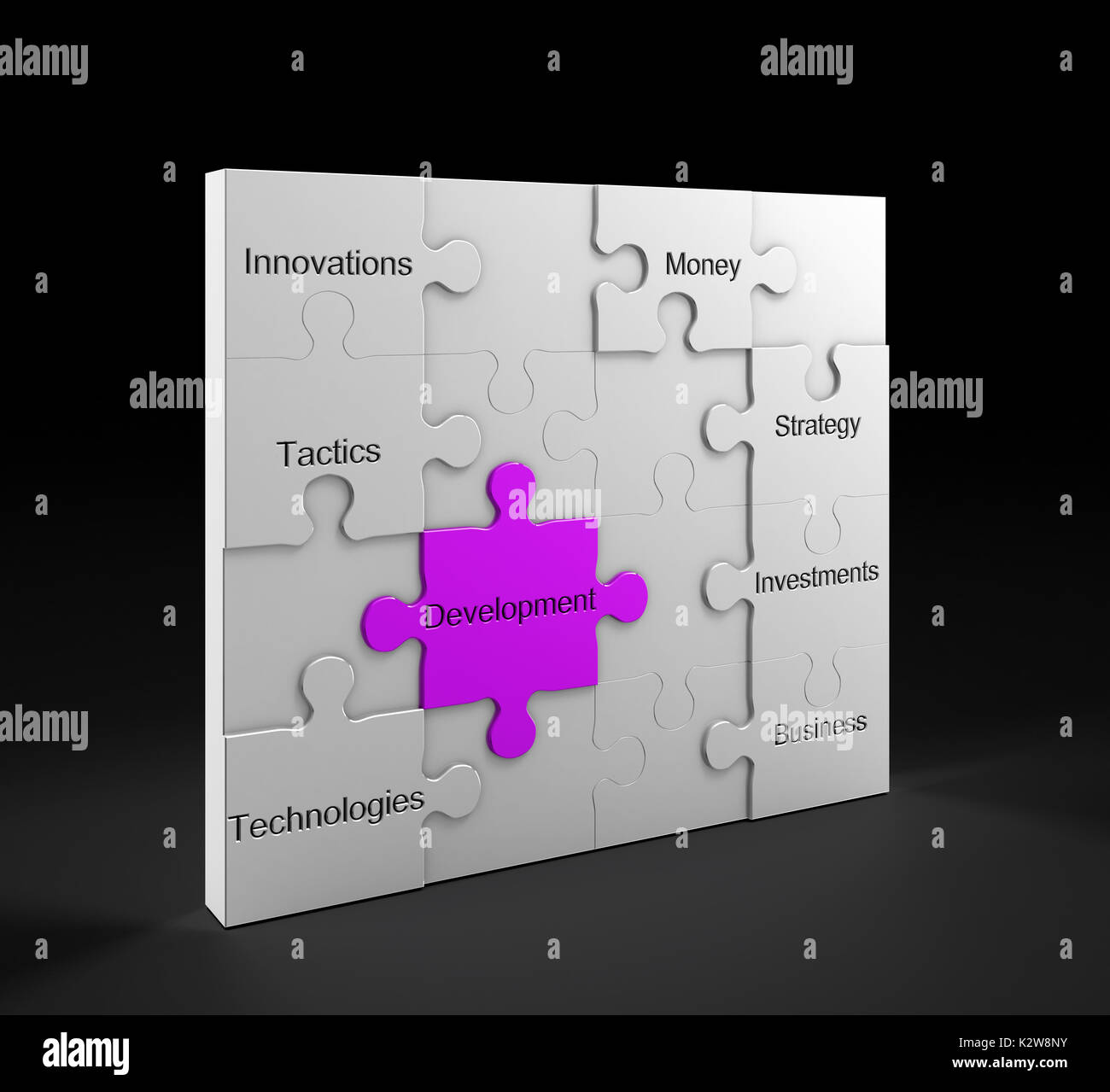 Development concept graphic background 3d rendering Stock Photo - Alamy