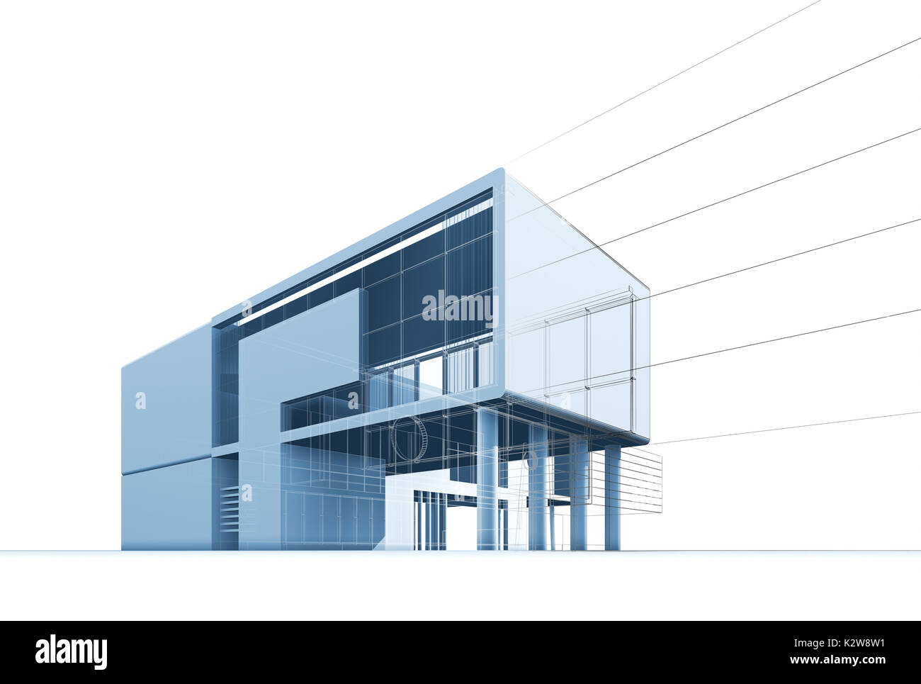 Modern architecture horizontal Cut Out Stock Images & Pictures - Alamy