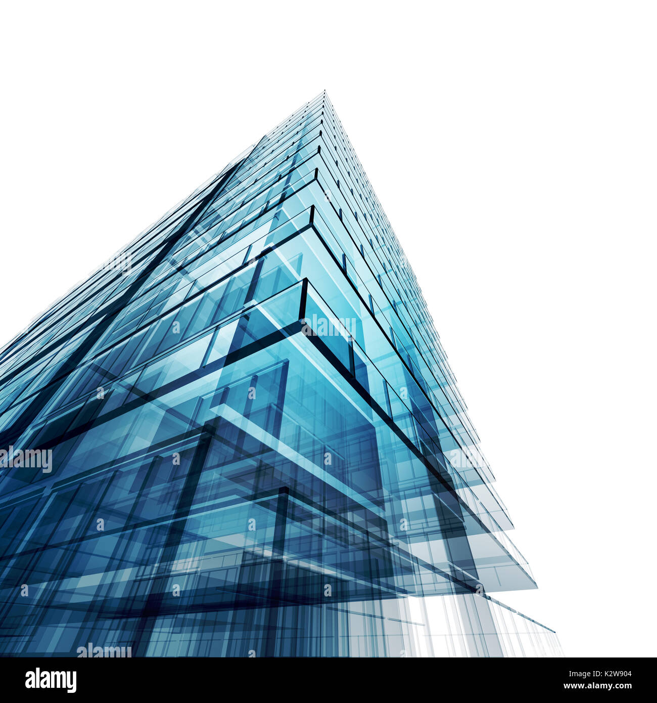 Contemporary architecture 3d rendering Stock Photo - Alamy