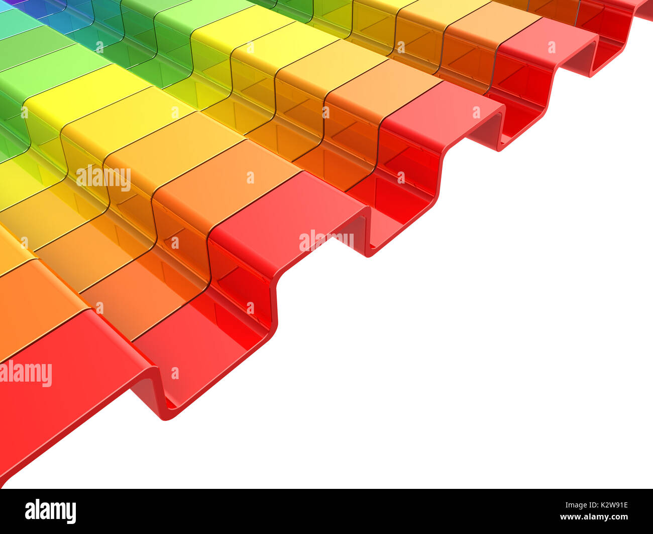 Colorful rainbow 3d Stock Photo - Alamy