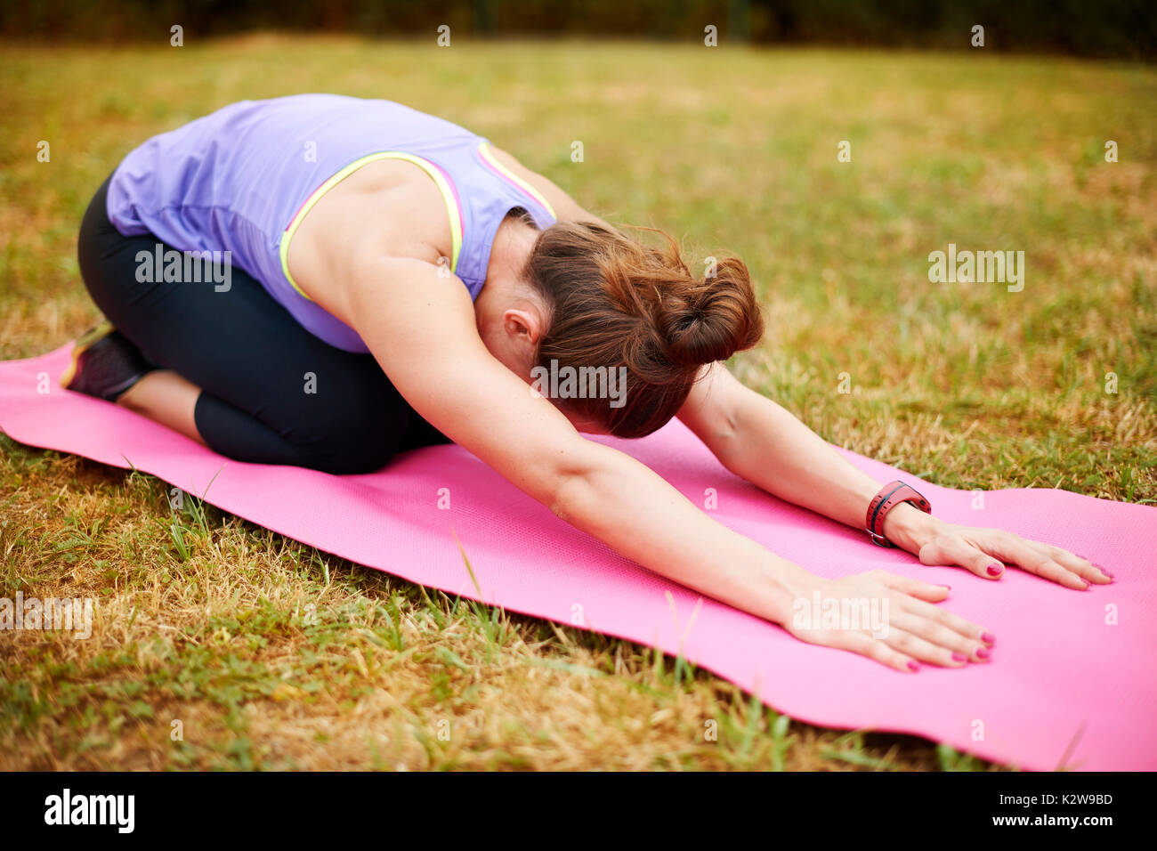 Stretching is very important after physical exercises Stock Photo - Alamy