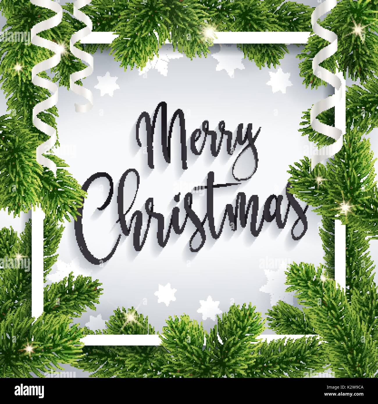 Christmas background writing merry Stock Vector Images - Alamy