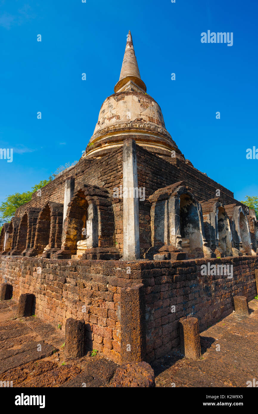 Wat Chang Lom Temple at Si Satchanalai Historical Park, a UNESCO world ...