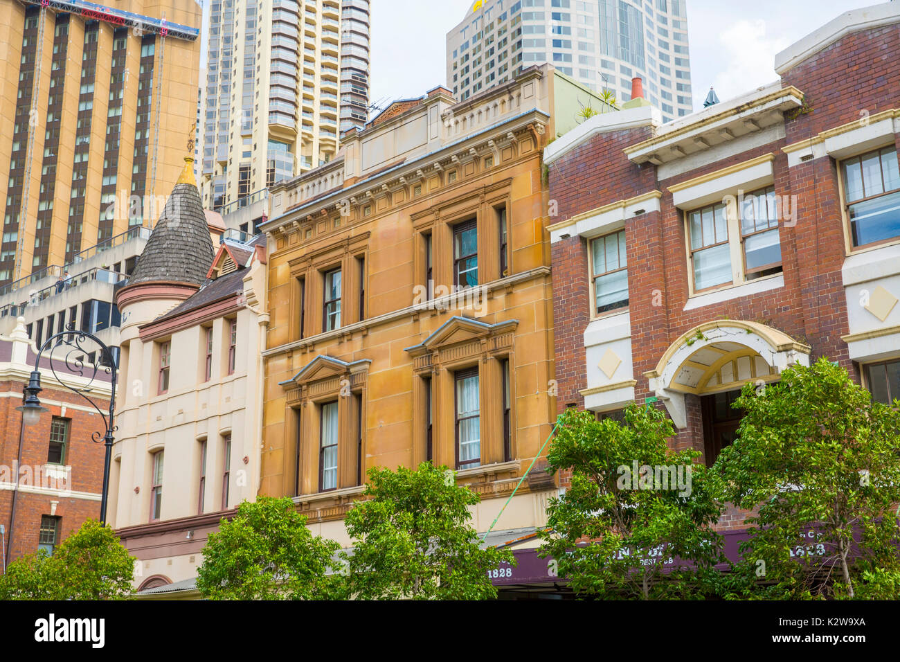 Historical architecture of the buildings in The Rocks historic area of ...