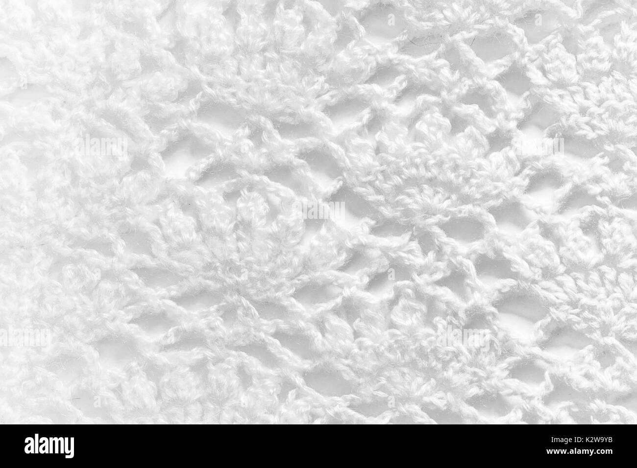 White handmade lace tablecloth texture on white background Stock Photo ...