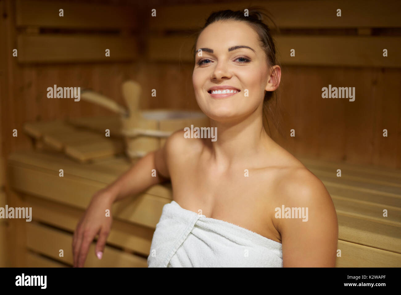 Sauna is my favorite leisure activity Stock Photo - Alamy