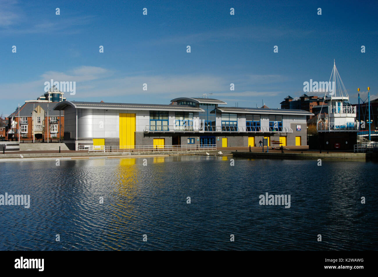 Salford Watersports Centre, Salford Quays Stock Photo - Alamy