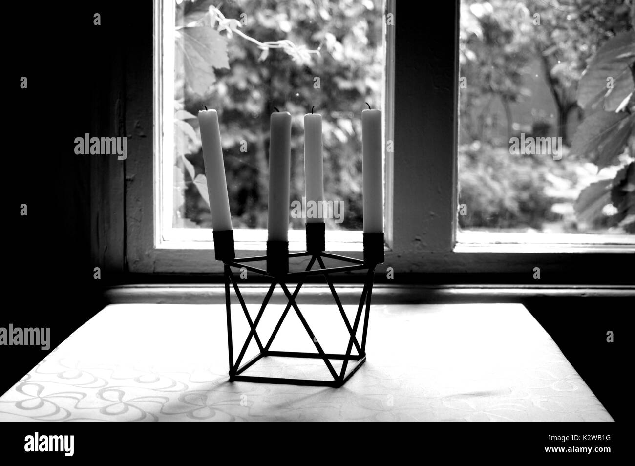 Candles texture Black and White Stock Photos & Images - Alamy