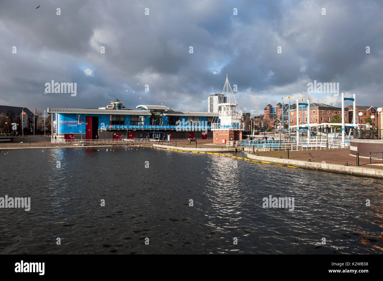 Salford Watersports Centre, Salford Quays Stock Photo - Alamy