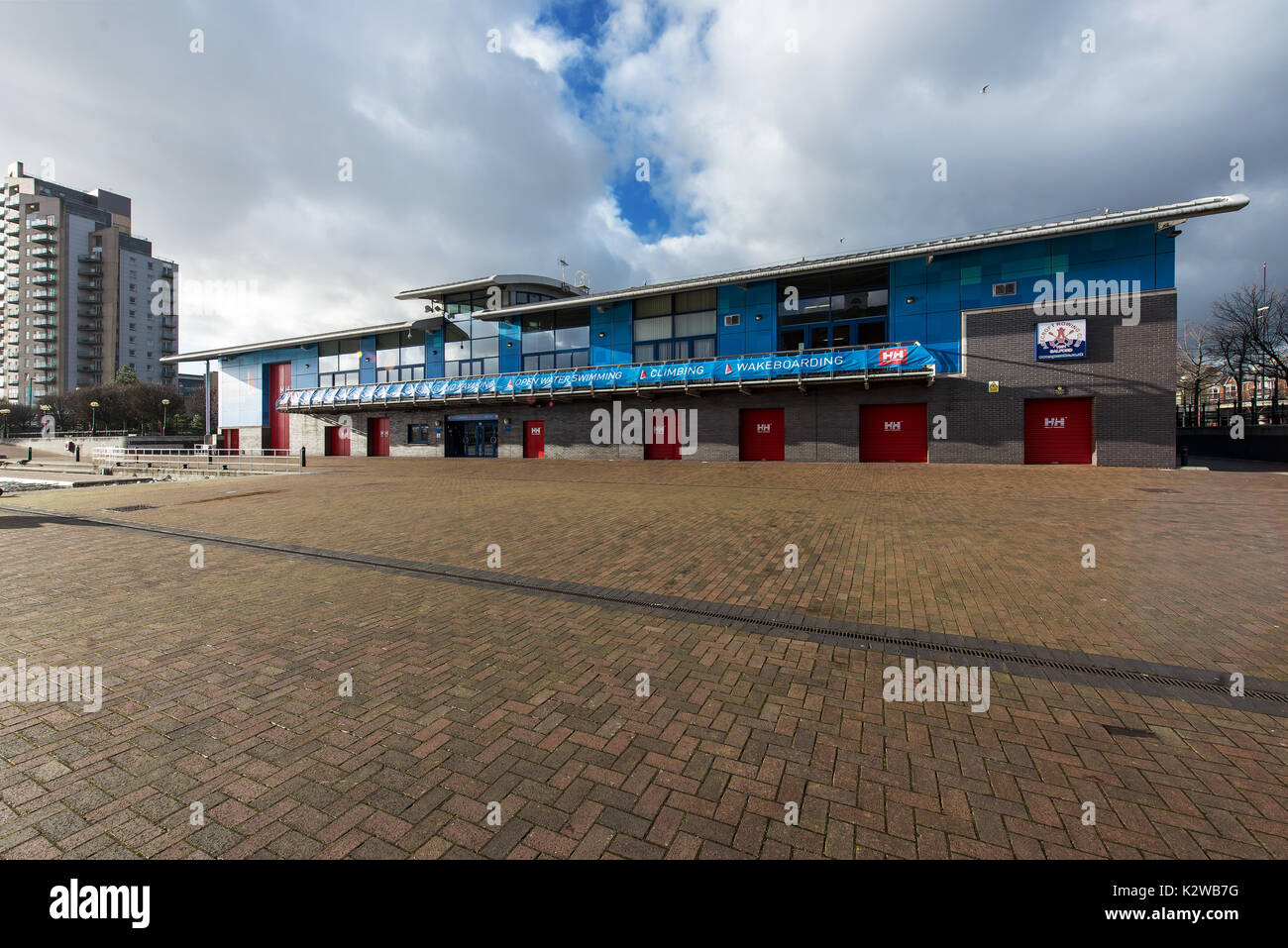 Salford Watersports Centre, Salford Quays Stock Photo - Alamy