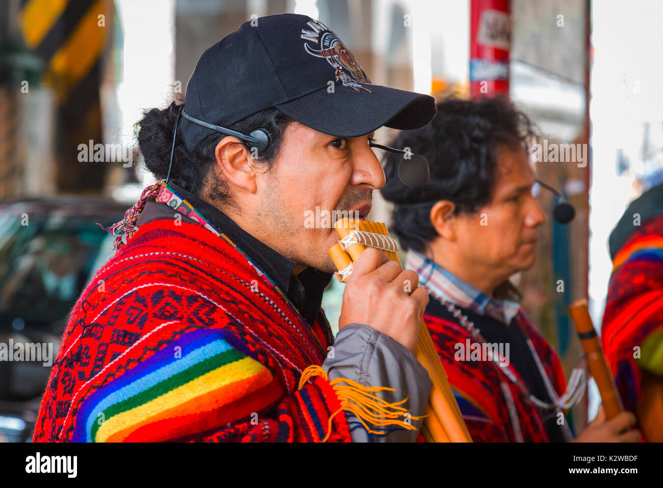 Peruvian panpipes hi-res stock photography and images - Alamy