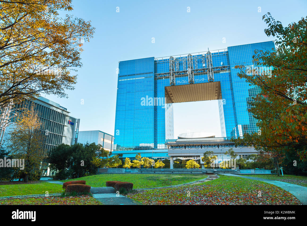 TOKYO, JAPAN - NOVEMBER 27 2015: Telecom Center is a major hub on the ...