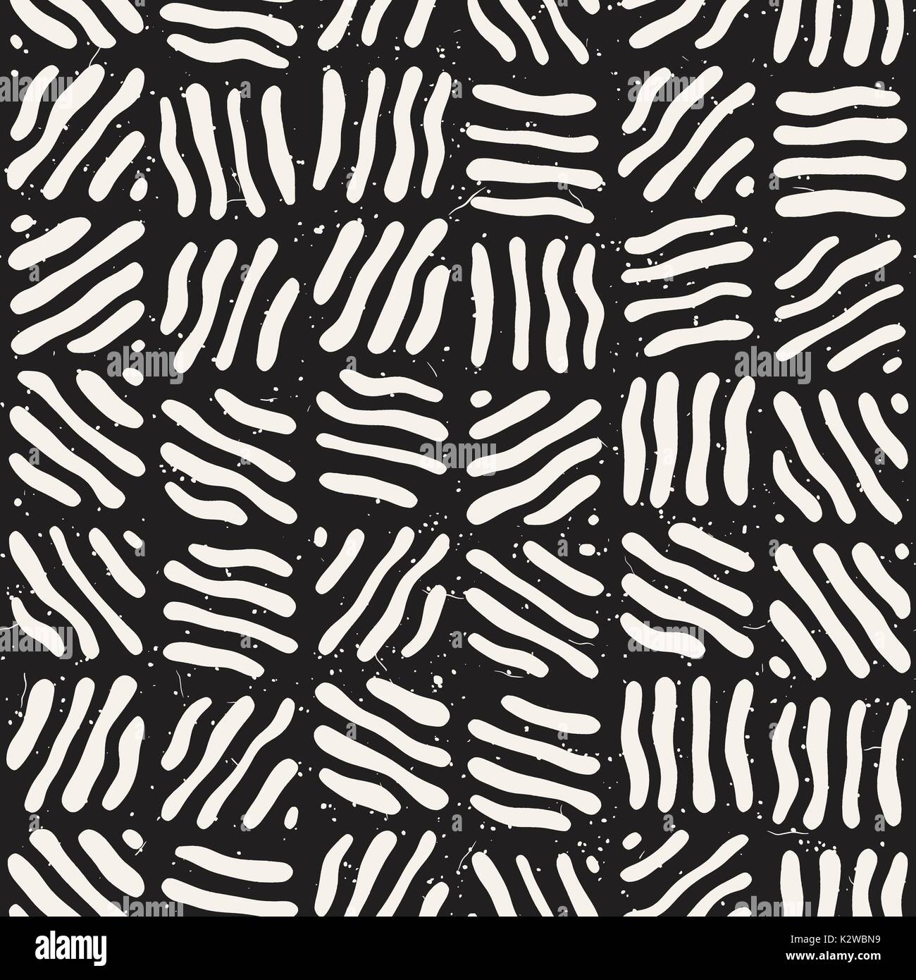 Seamless freehand pattern. Vector abstract rough lines background. Hand ...