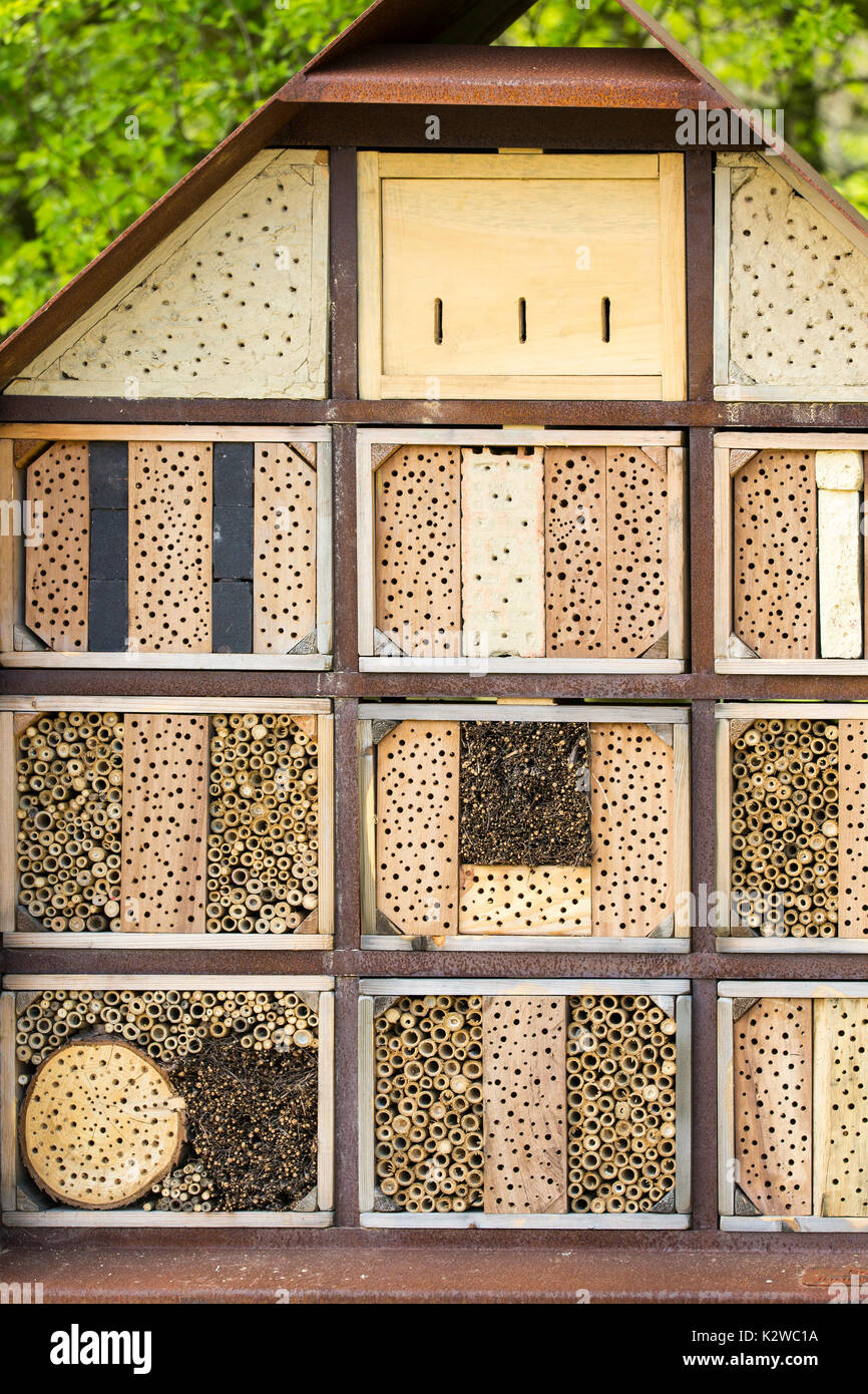 Insect hotel structure created natural hi-res stock photography and ...
