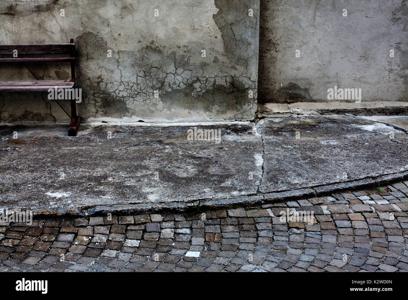 Bench, Ulrichen, Switzerland Stock Photo - Alamy