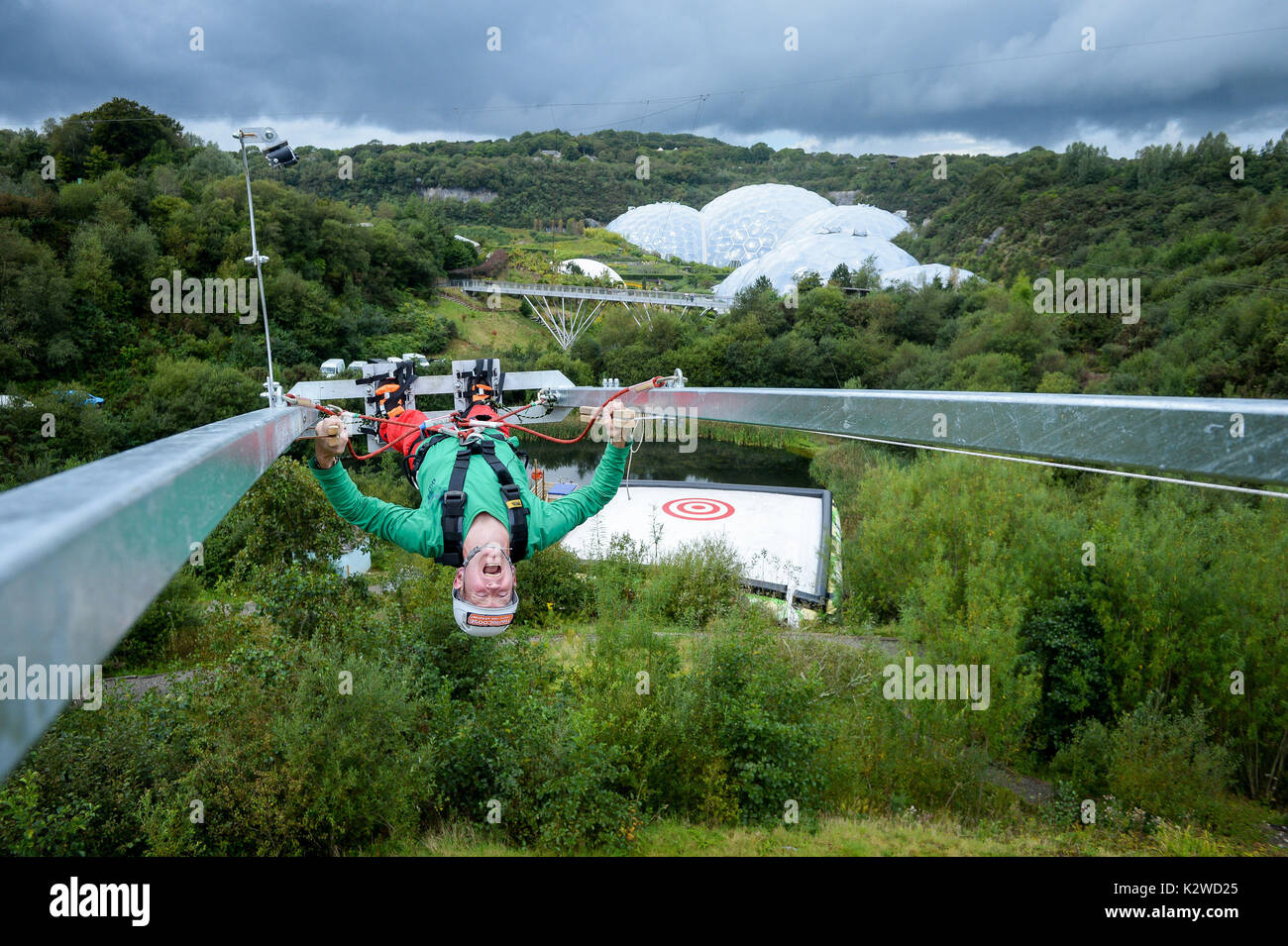 Eddie the Eagle goes inverted on a massive 360 degree human powered ...