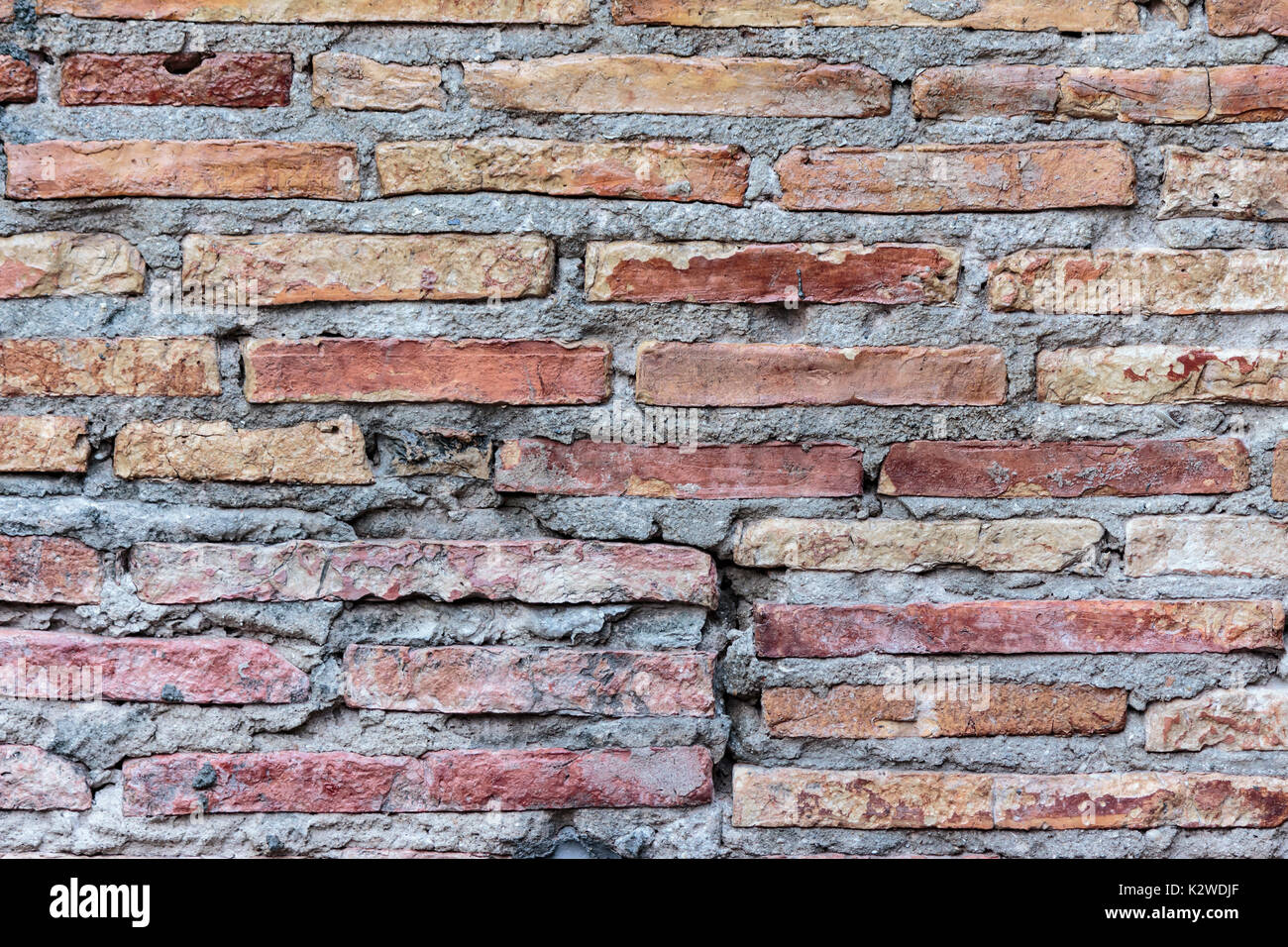 Ancient brick wall in ancient style Stock Photo - Alamy