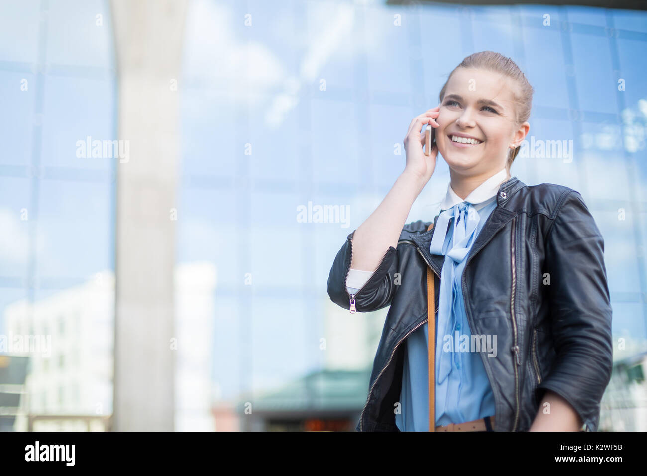 Nice young woman glass hi-res stock photography and images - Alamy