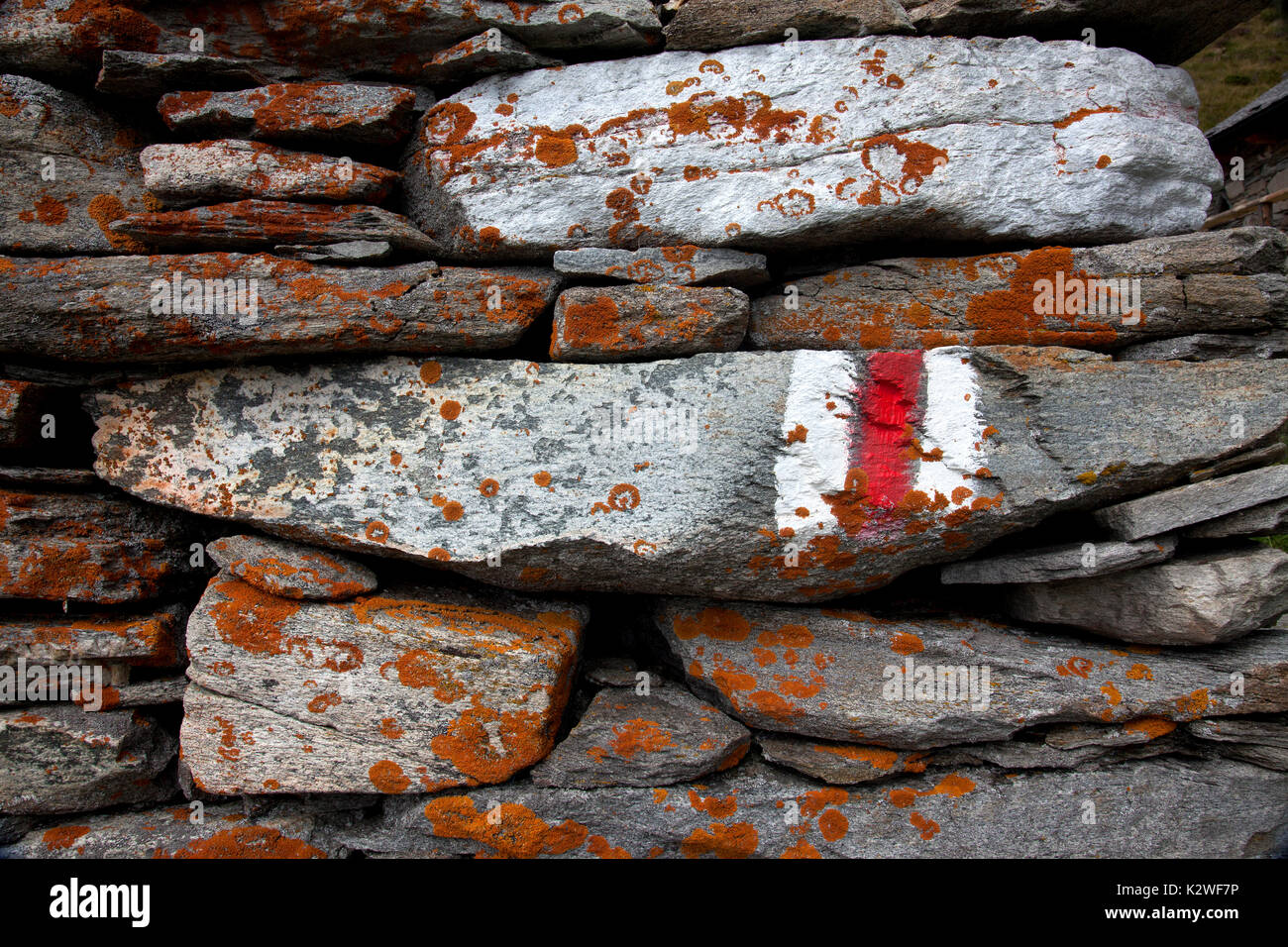 Dry stone wall detail, Switzerland Stock Photo - Alamy
