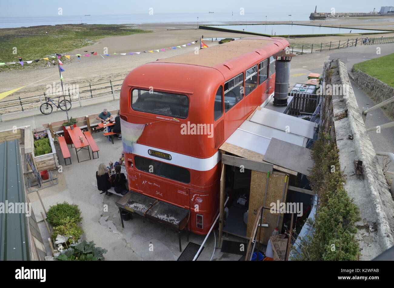 The Bus Café on the seafront in Margate, Kent Stock Photo - Alamy