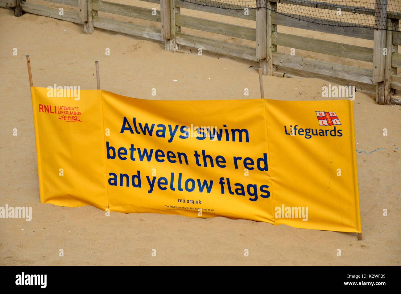 Rnli lifeguards sign hi-res stock photography and images - Alamy