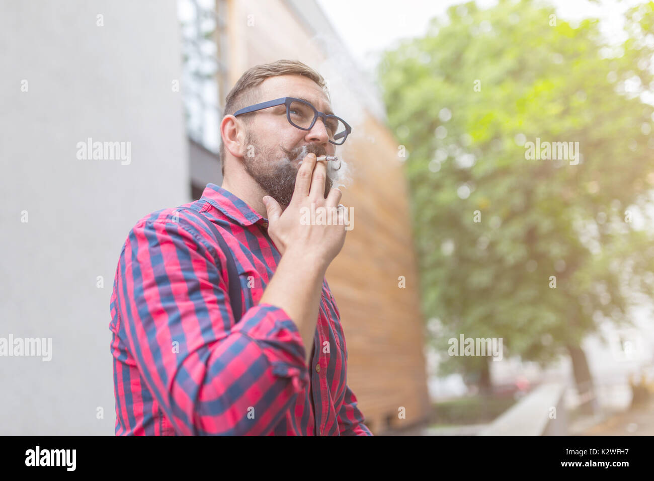 Man smoking weed hi-res stock photography and images - Alamy