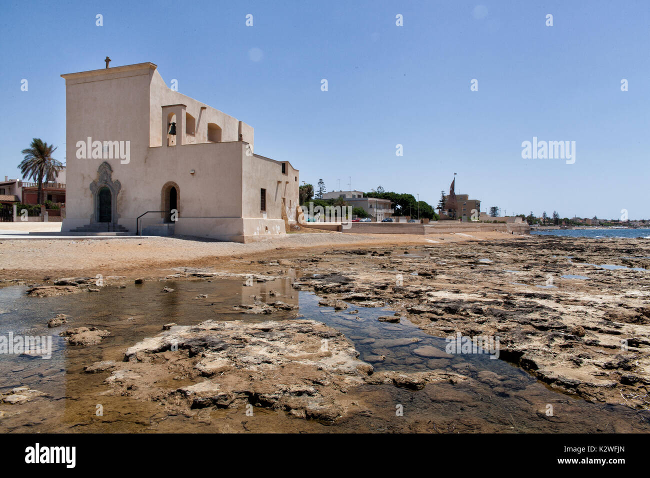 Mazara del Vallo (Italy) - Day view of canal, fishing boats ,downtown ...