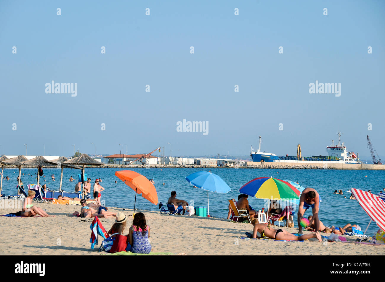 Coastline of Nea Moudania, Greece Stock Photo - Alamy