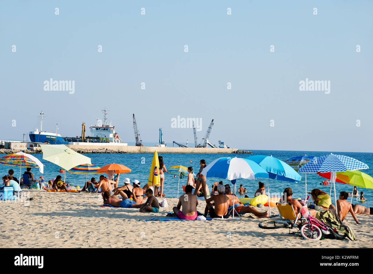 Coastline of Nea Moudania, Greece Stock Photo - Alamy