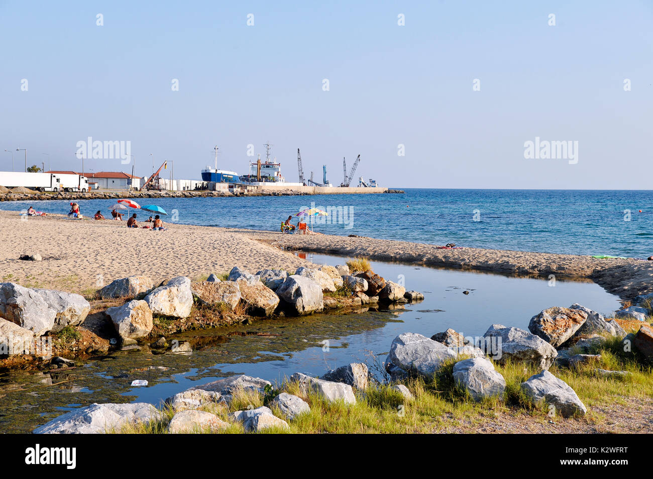 Coastline of Nea Moudania, Greece Stock Photo - Alamy