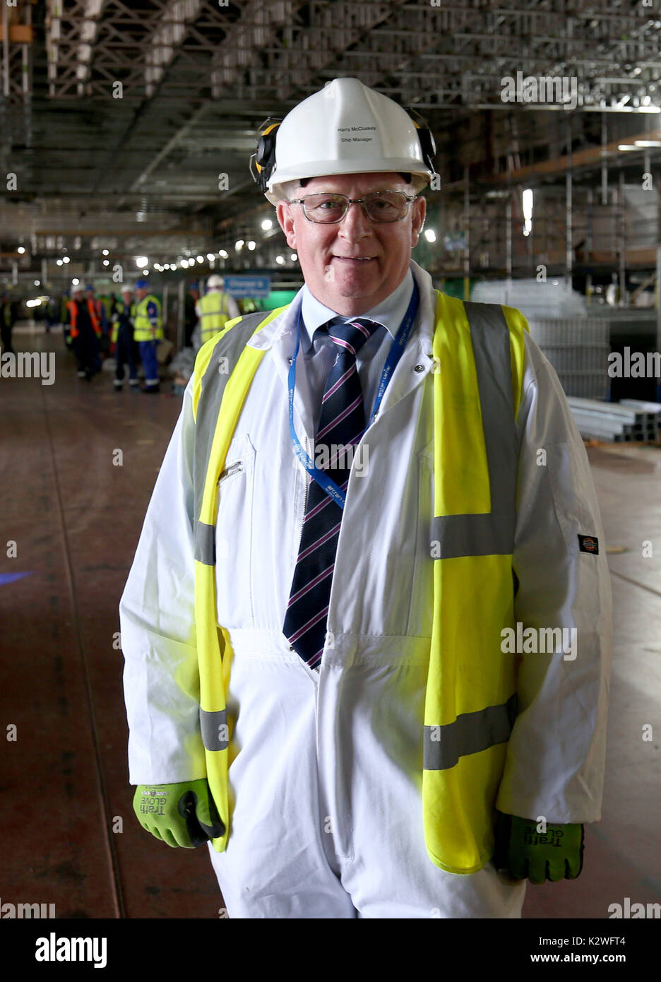 Harry McCluskey, ship manager of the HMS Prince of Wales in Rosyth ...