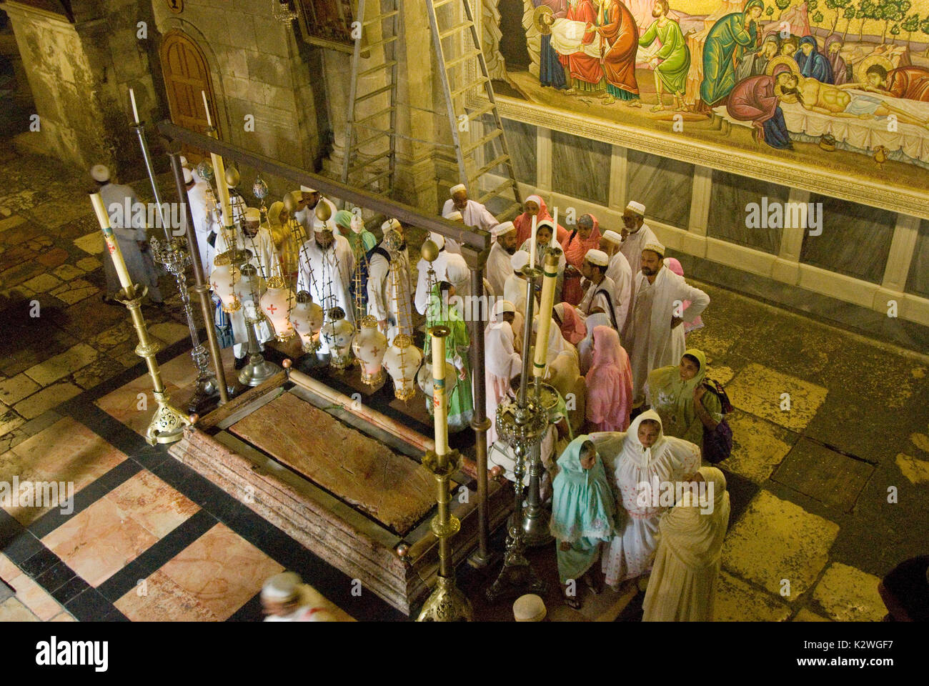 The sacred stone where Jesus Christ was wrapped in the Holy Shroud ...