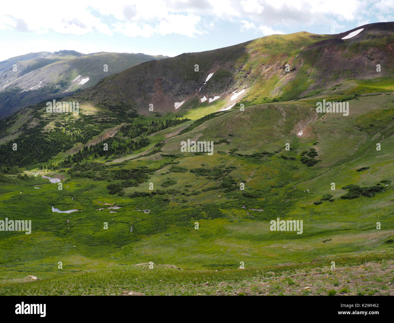 The highest point in the Rocky Mountains National Park in Colorado. The ...