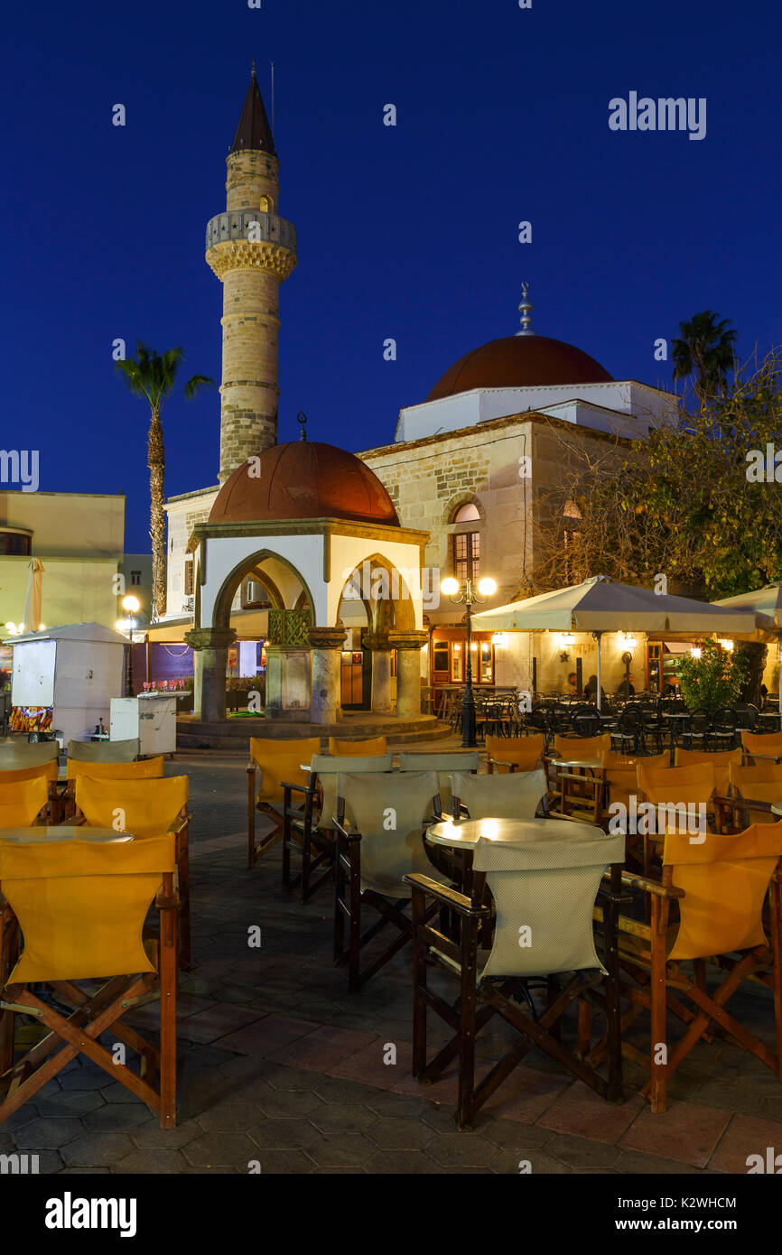 Mosque in the main square of Kos town, Greece Stock Photo - Alamy