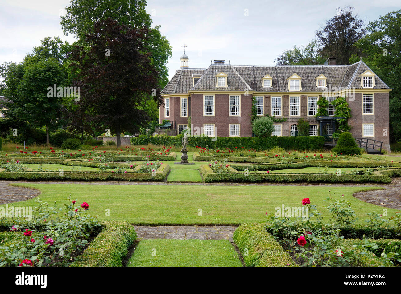 View on a Dutch classical estate Stock Photo - Alamy