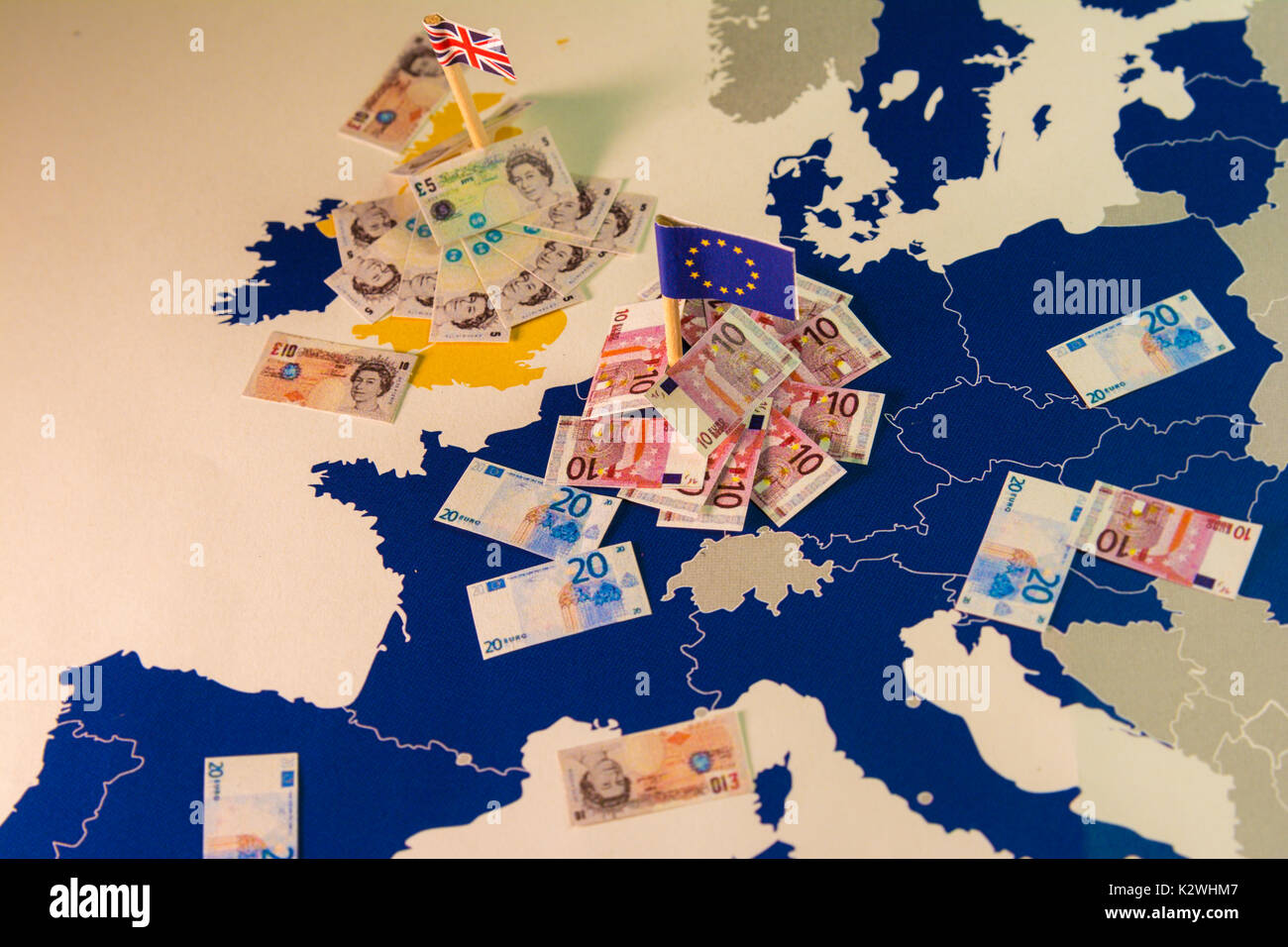 British money map hi-res stock photography and images - Alamy