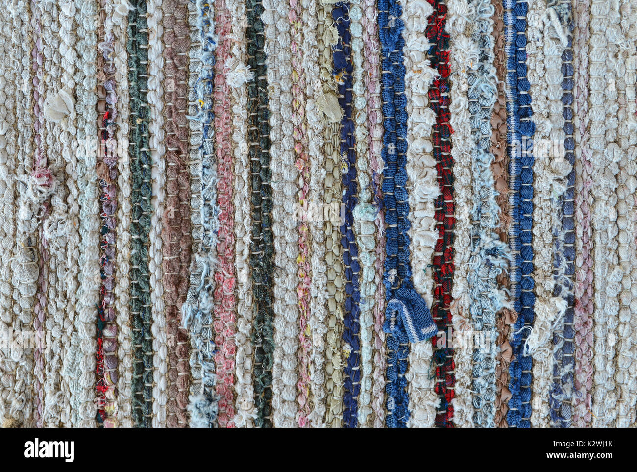 rustic hand made rug texture pattern background Stock Photo - Alamy