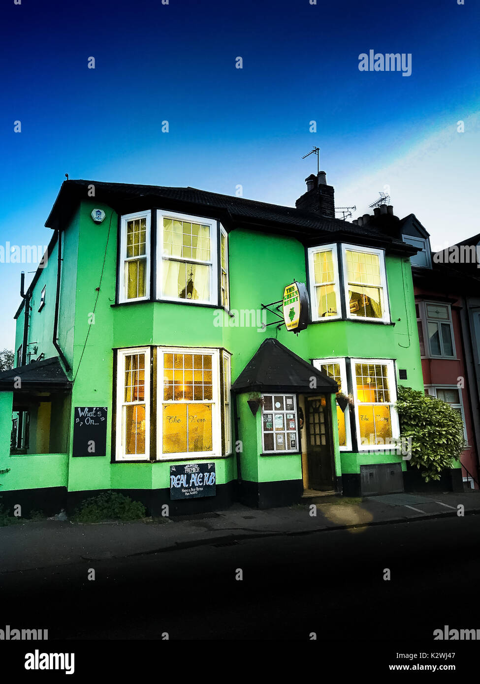 The Green Berry Pub, Walmer Stock Photo - Alamy