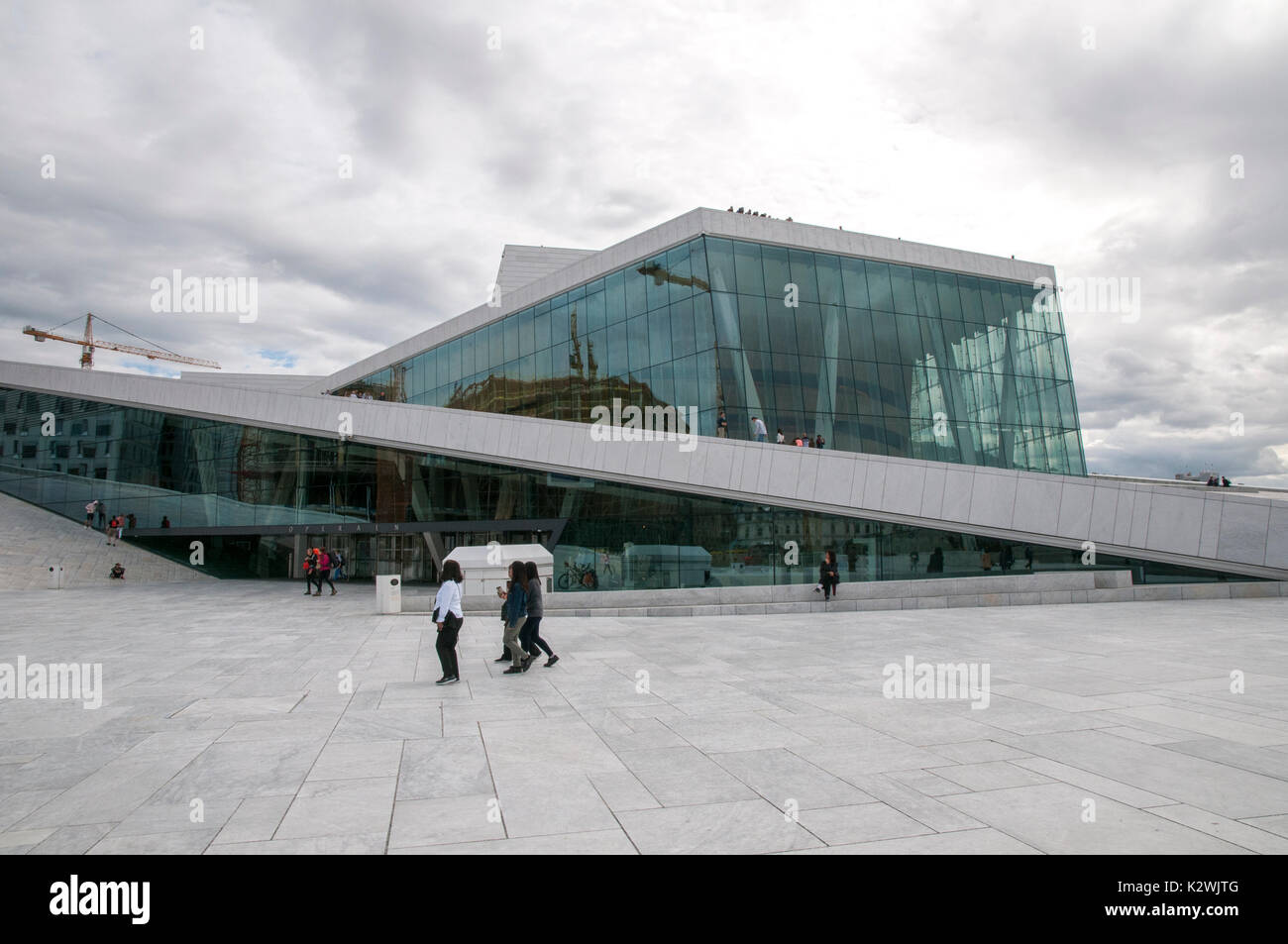 Exterior of Oslo Opera House, home of The Norwegian National Opera and ...
